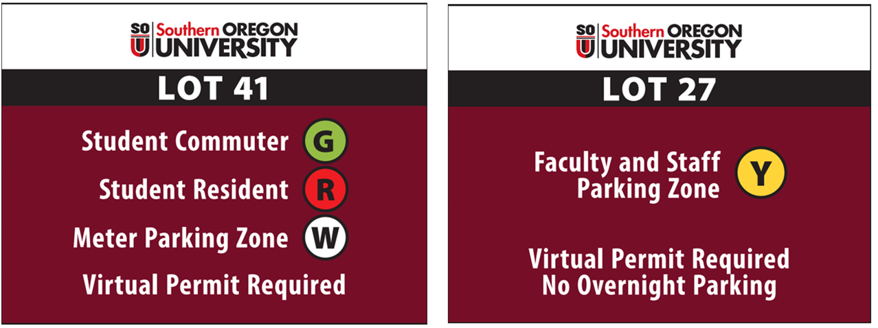 SOU Parking Map – Southern Oregon University Parking Services